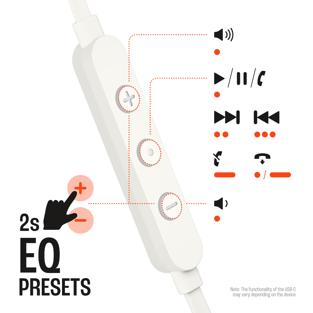 JBL Tune 310C USB | Wired Hi-Res In-Ear Headphones
