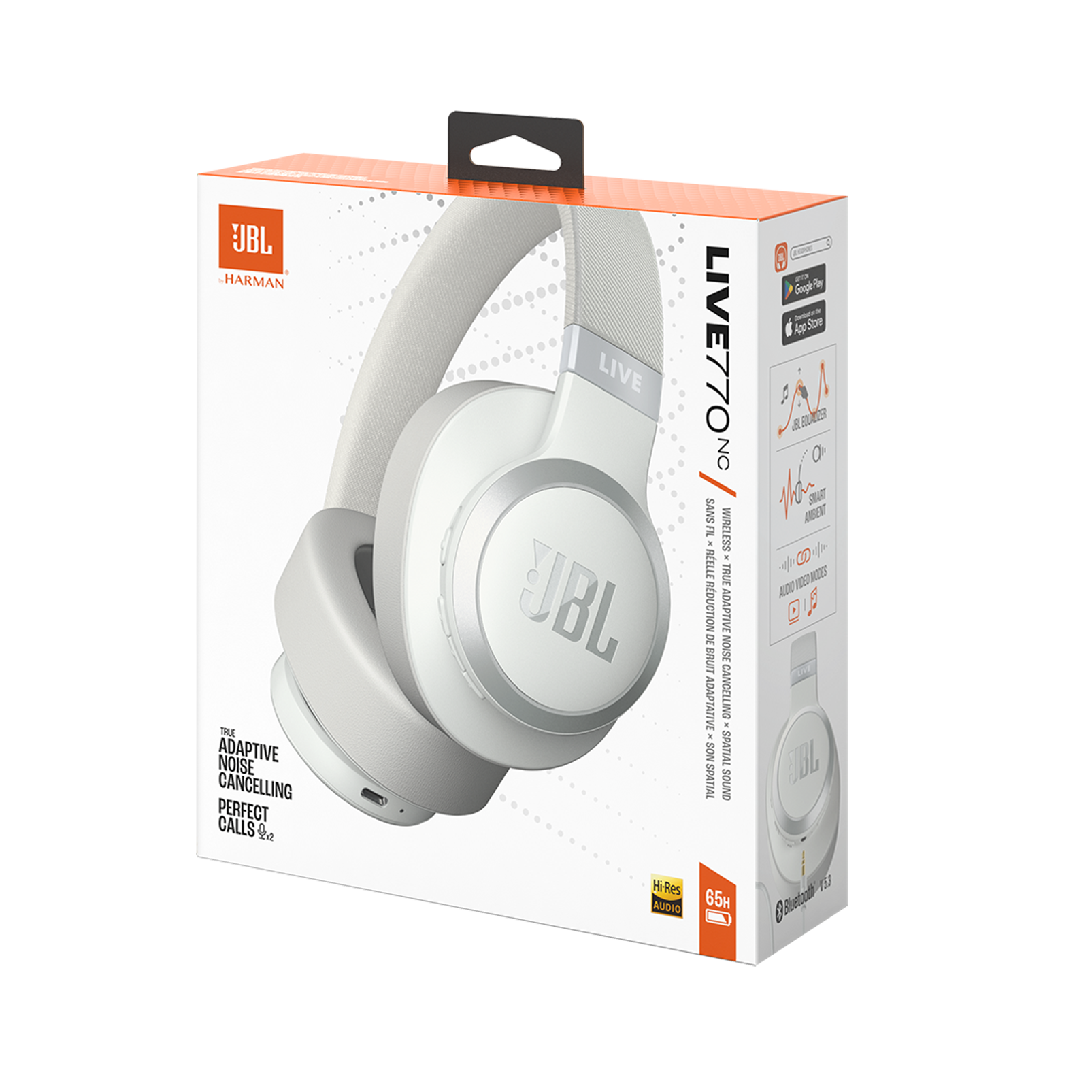 JBL Live 770NC | Headphone Over-Ear Nirkabel dengan Peredam Kebisingan Adaptif Sejati